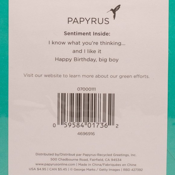 Papyrus | Party Supplies | Happy Birthday To My Husband Finished ...